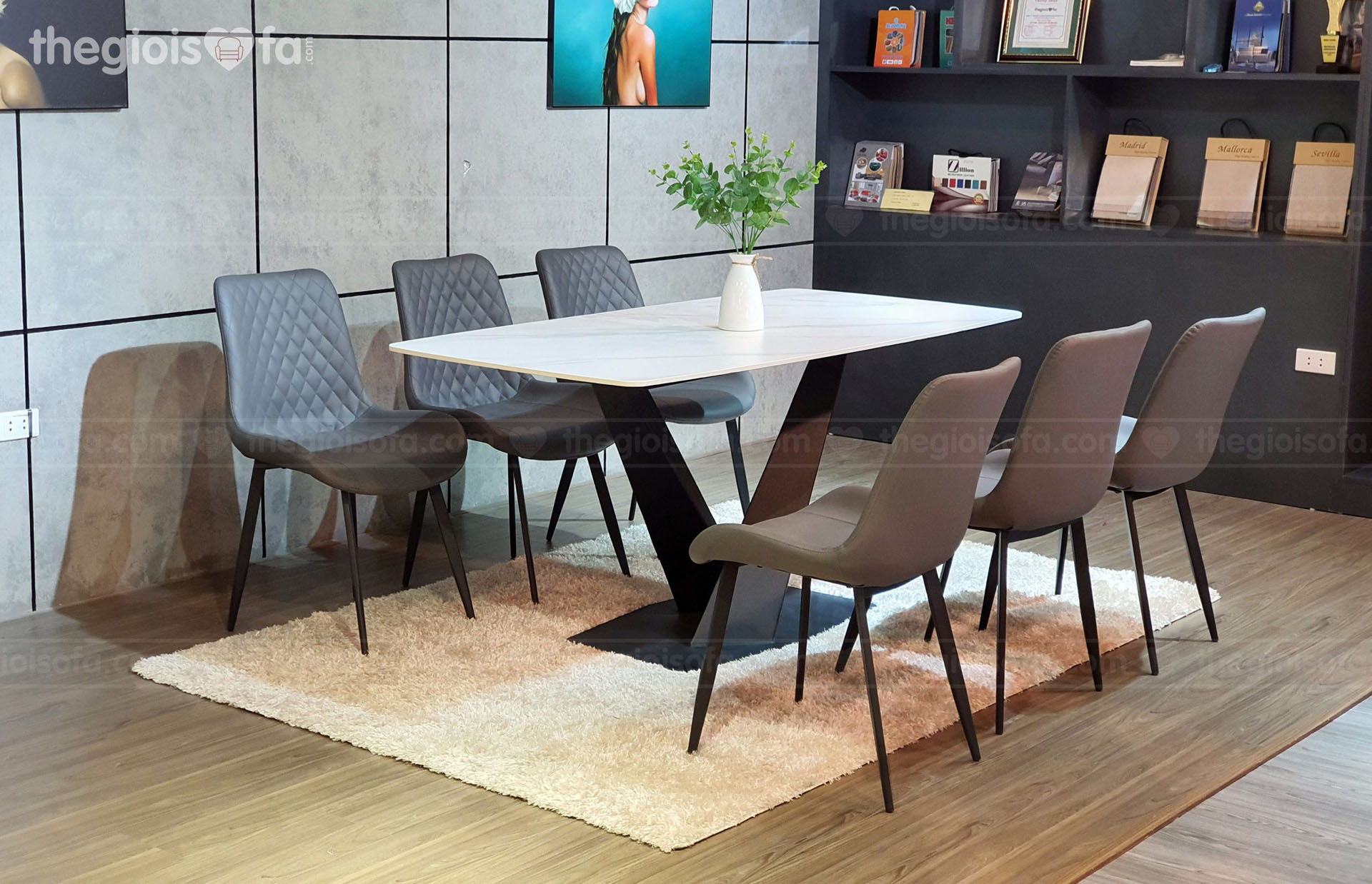Bàn ăn mặt đá giá tốt, cao cấp, đẹp, bán chạy nhất 2023 - thegioisofa.com
